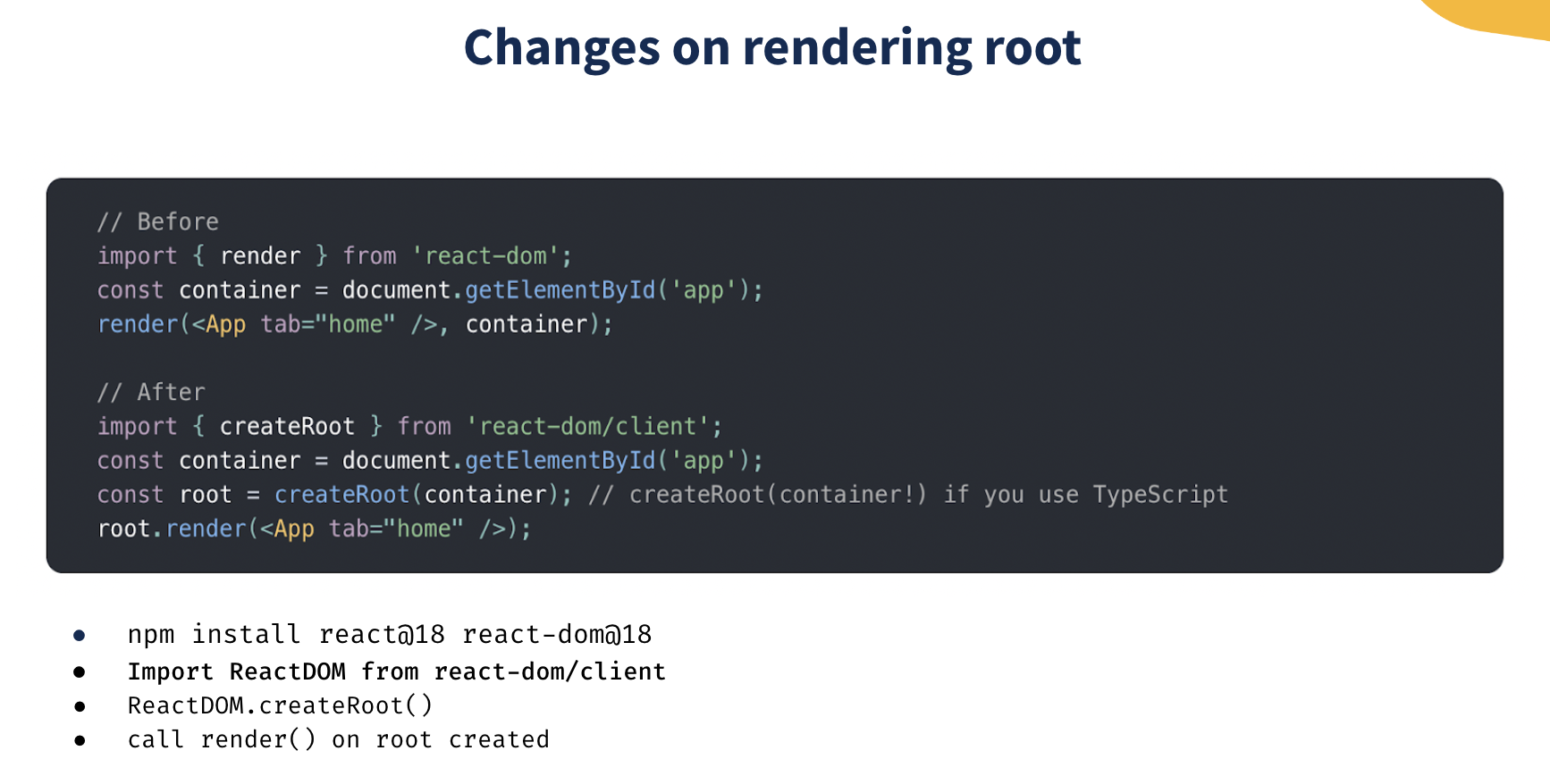 ฟีเจอร์ใหม่ใน React 18 ที่ frontend developer ควรรู้